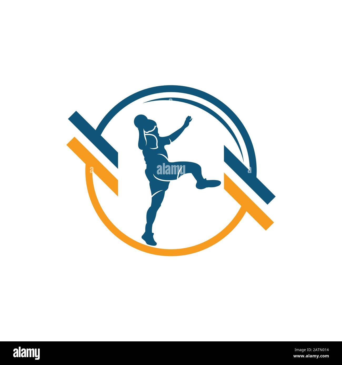 Handball illustration Stock Vector Images - Alamy