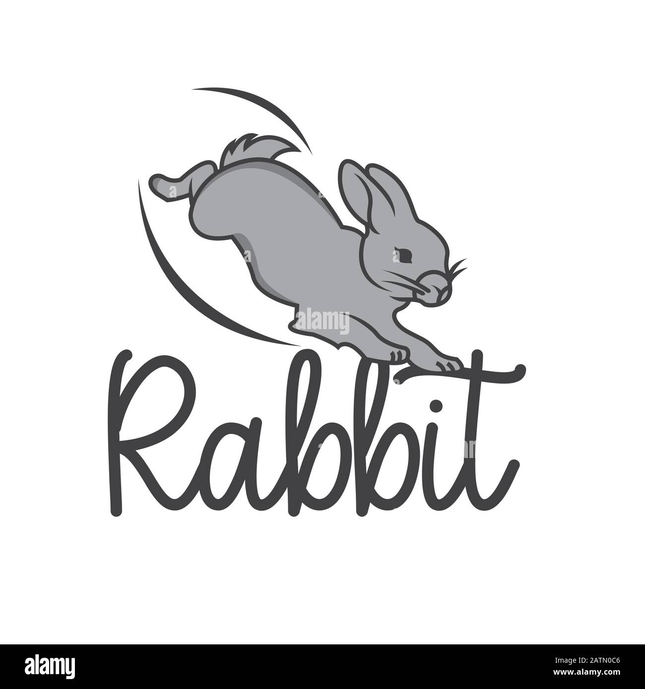 Rabbit line drawing hi-res stock photography and images - Alamy
