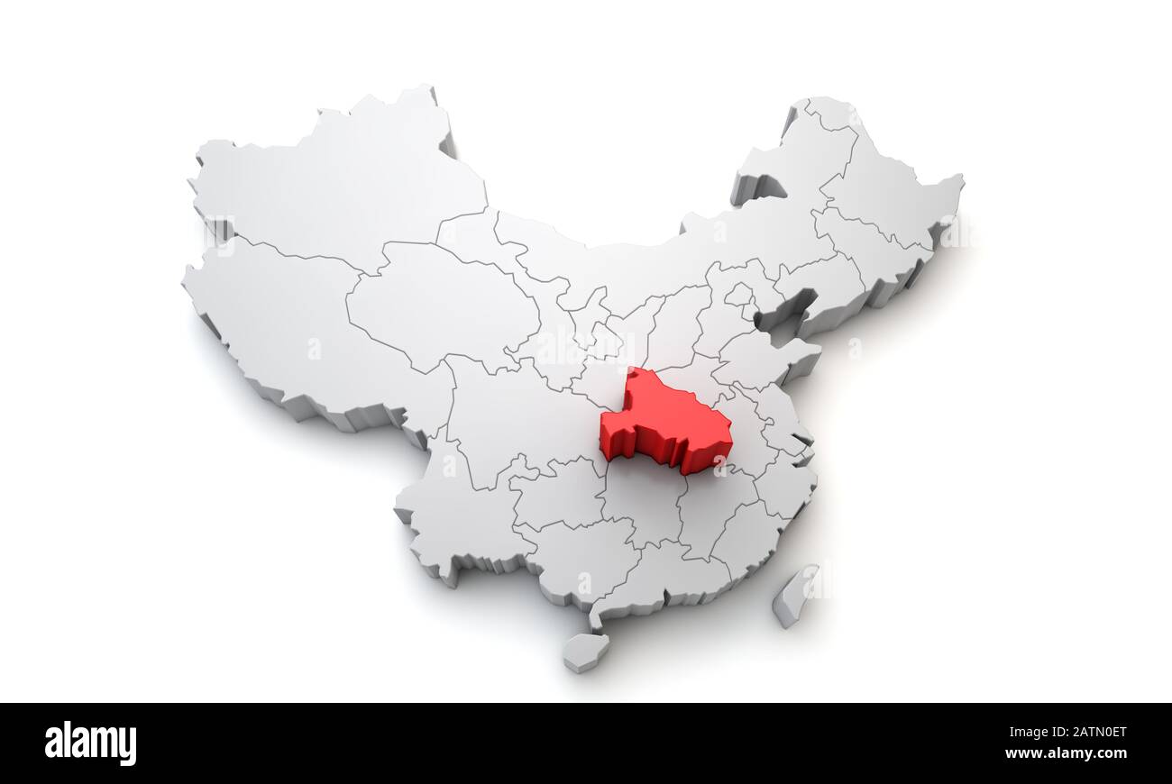 Hubei map hi-res stock photography and images - Alamy