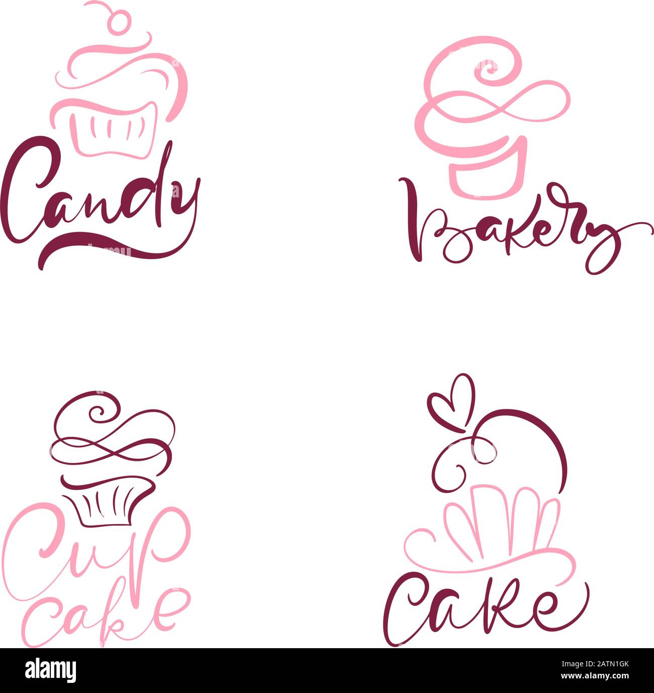 Border design cake illustration hi-res stock photography and images - Alamy