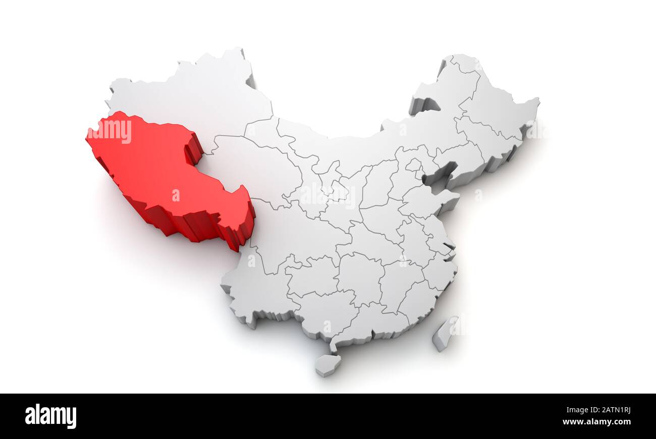 Xizang Map Xizang Map, Xizang Province An Autonomous Region Of China