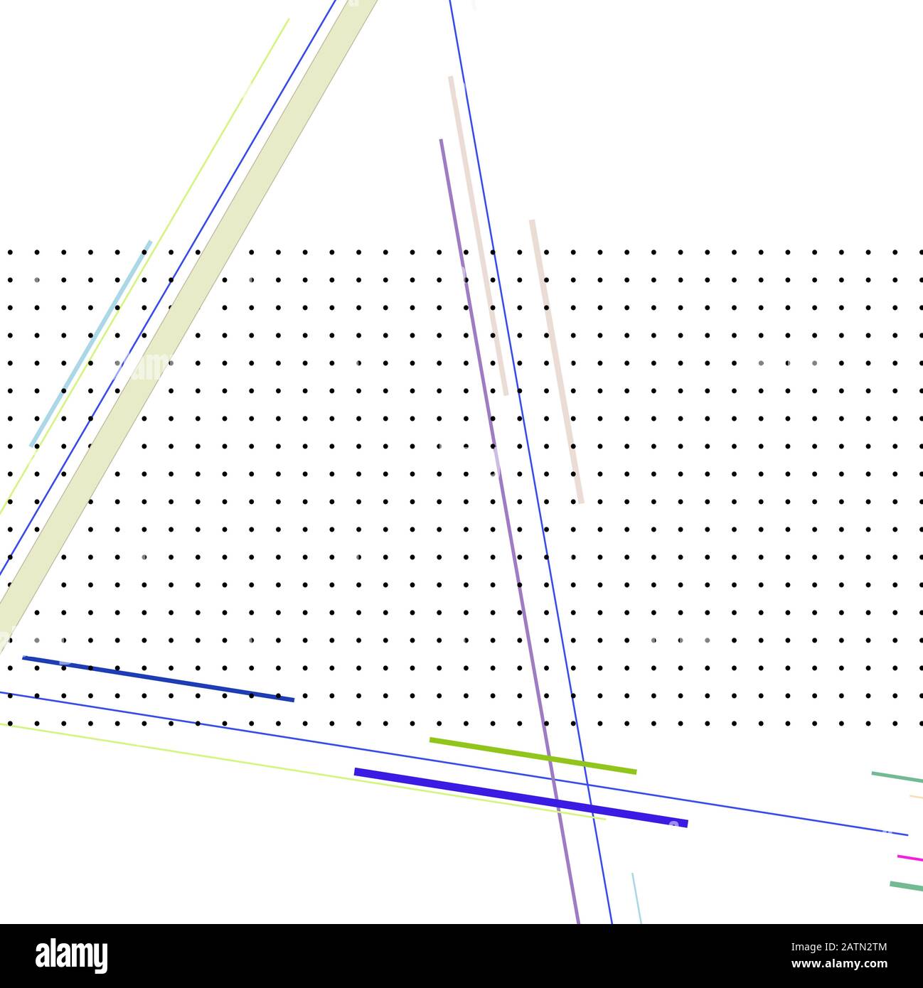 Colored triangle, lines and dots Stock Vector Image & Art - Alamy