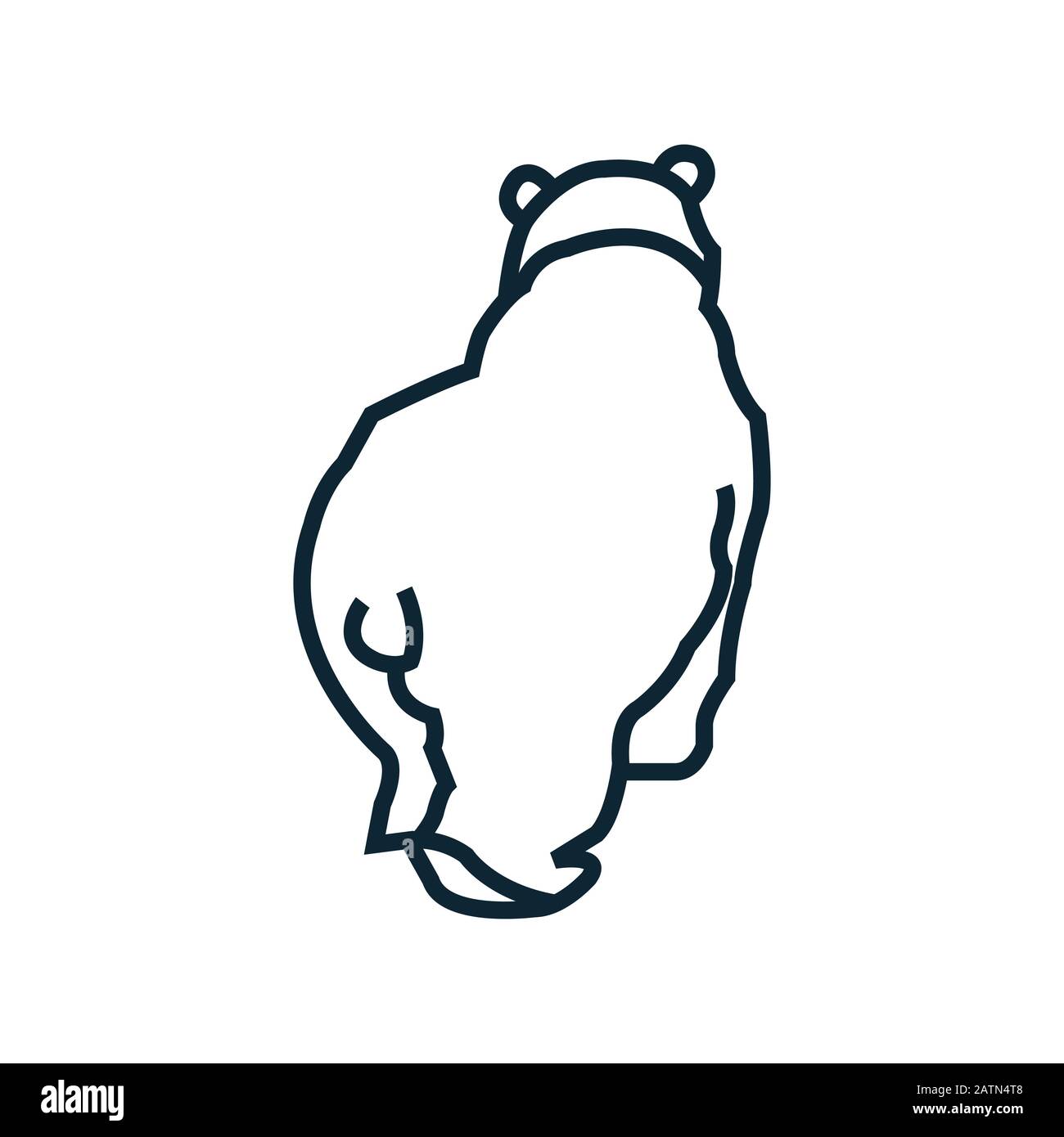 Bear icon modern symbol for graphic and web design. Bear icon simple ...