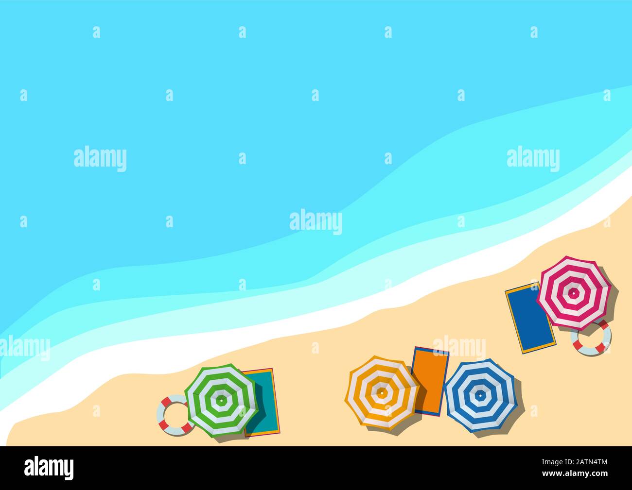 Empty sea view Stock Vector Images - Alamy