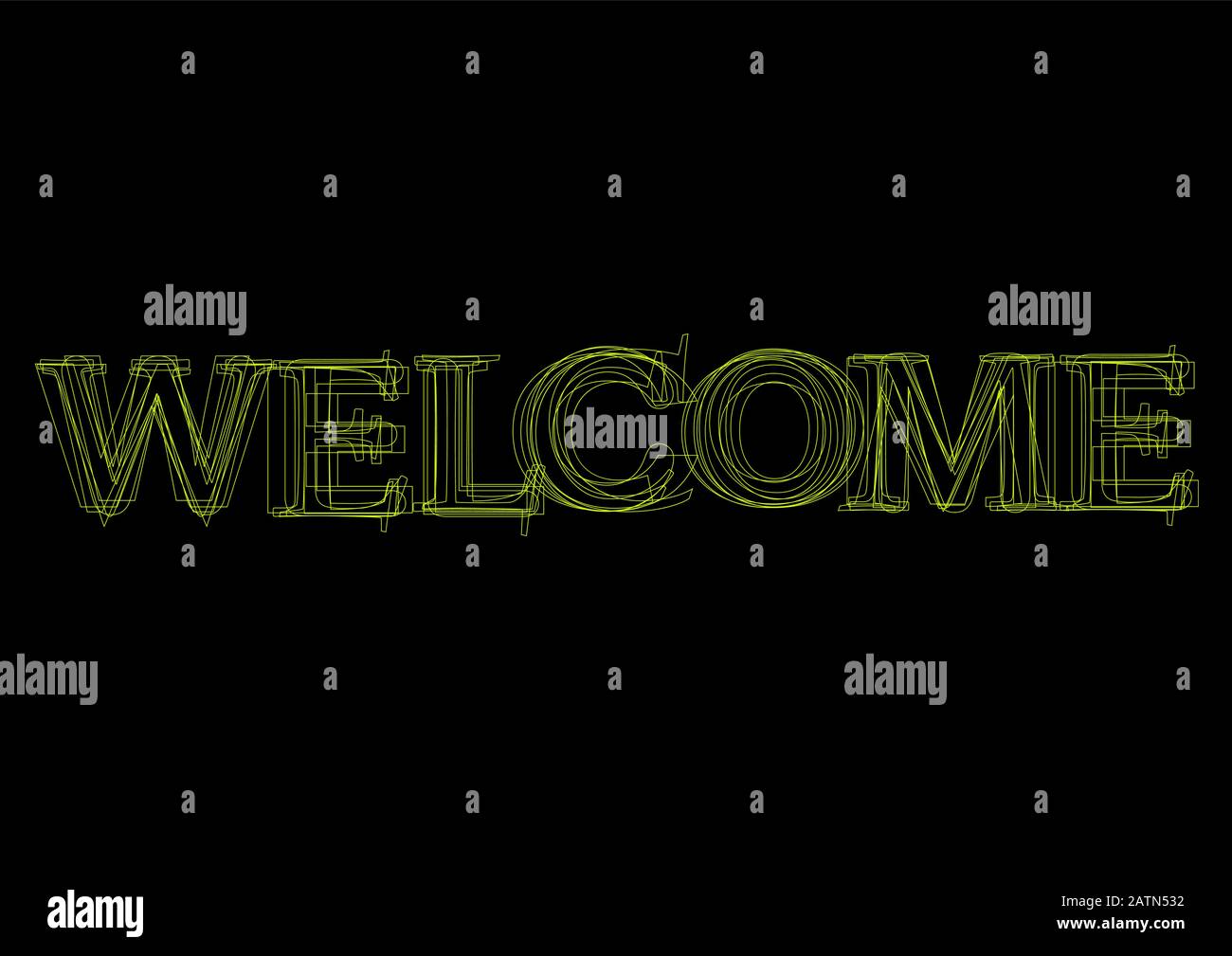 Welcome word on green screen hi-res stock photography and images - Alamy