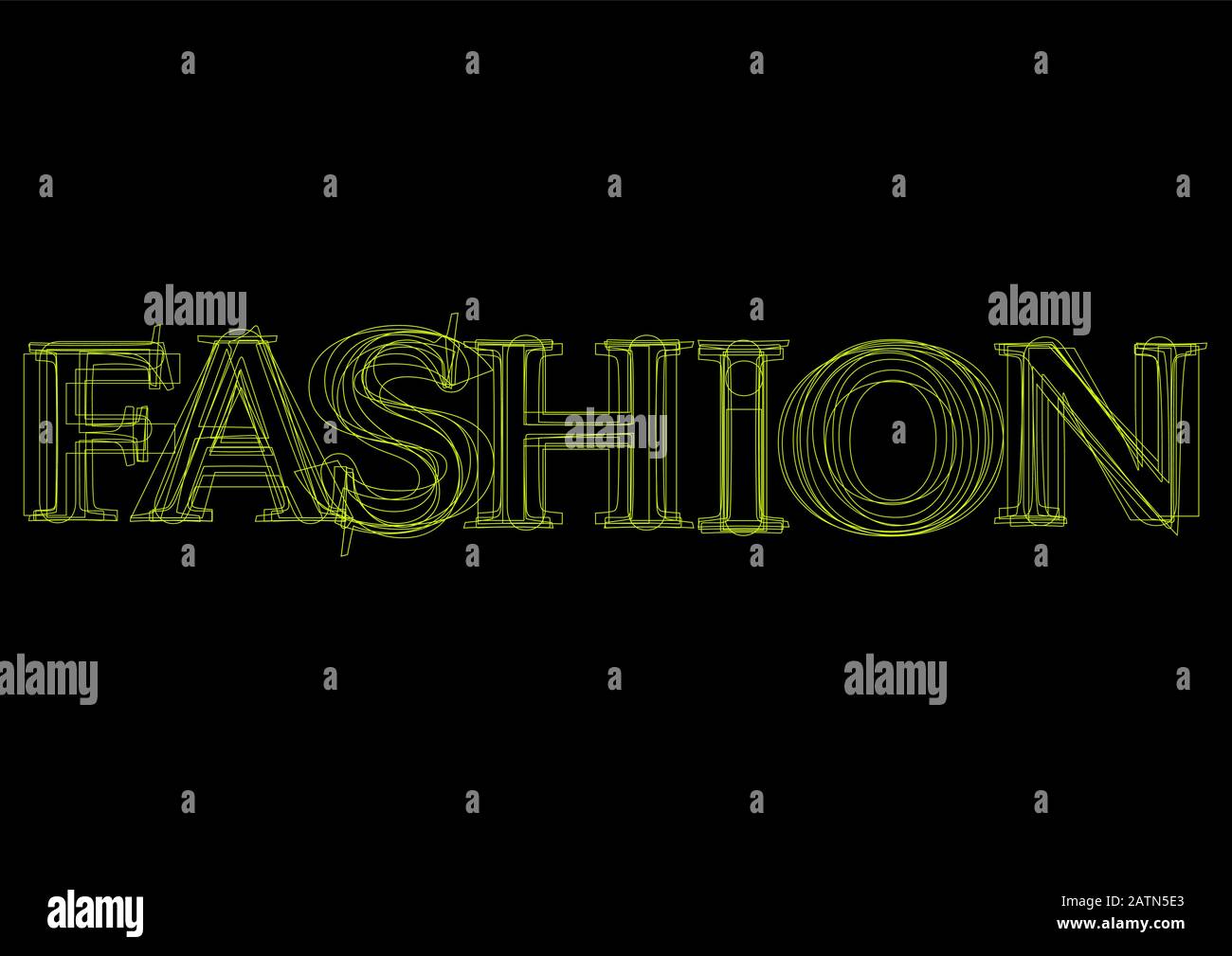 Fashion word on digital Stock Vector Images - Alamy