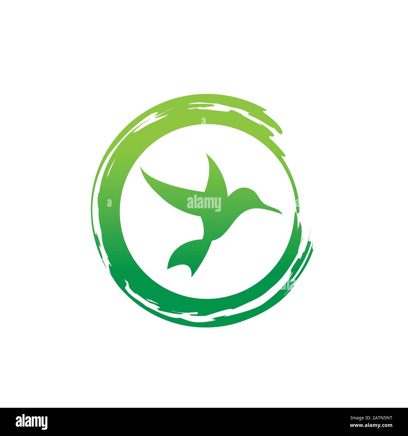 birds with spread flittering wings. Swallow, parrot or dove bird symbol ...