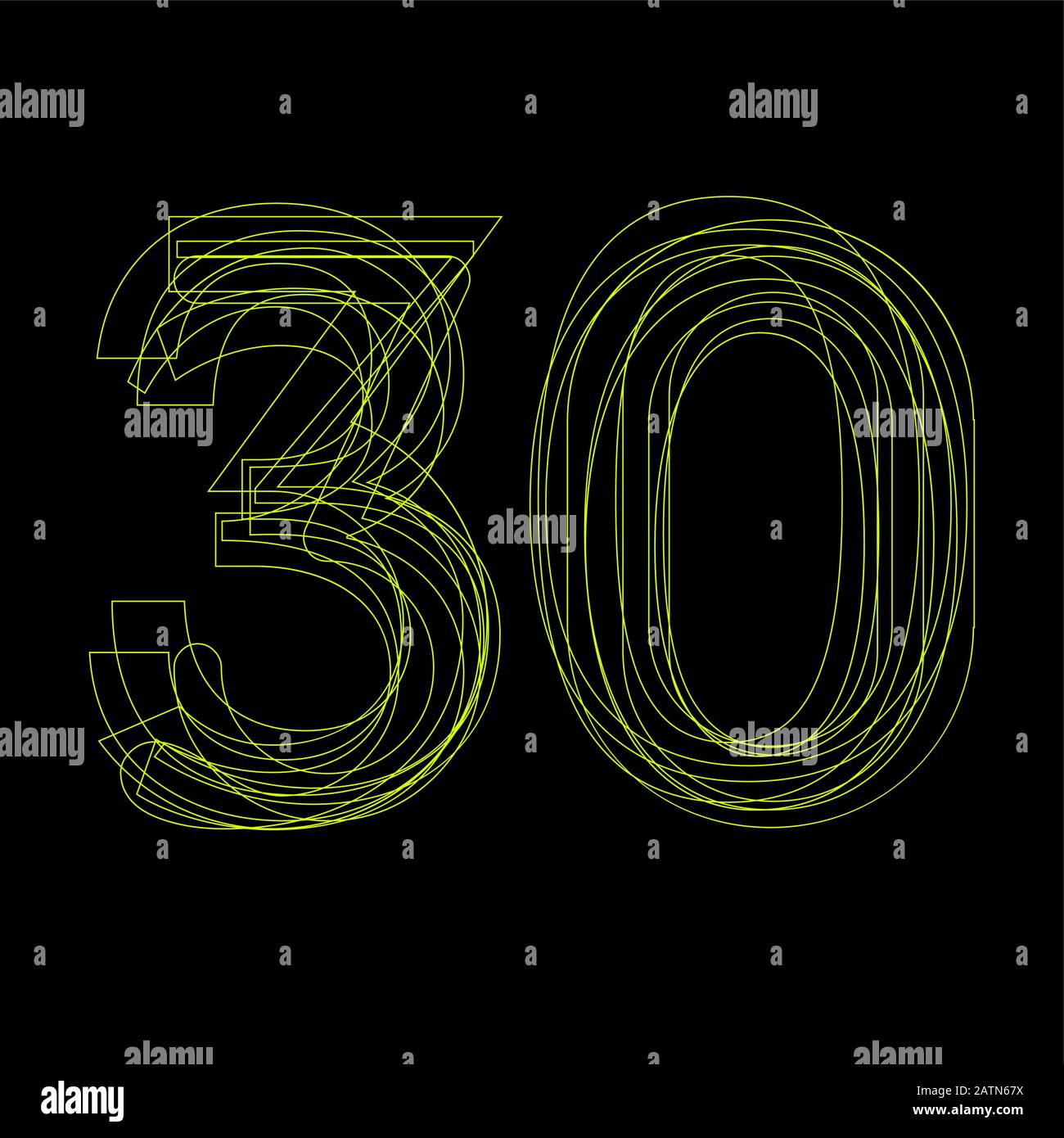 Number 30 Stock Vector Images - Alamy
