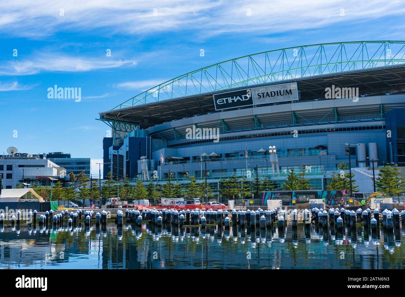 Melbourne, Australia - December 7, 2016: Etihad stadium in Docklands ...