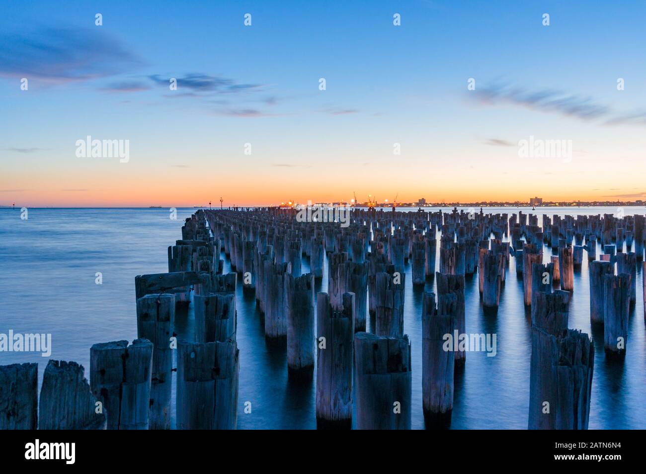 Timber pylons hi-res stock photography and images - Alamy