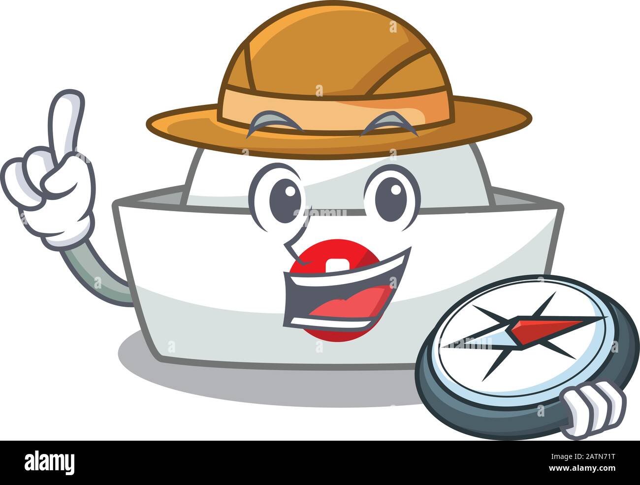 Nurse hat stylized Explorer having a compass Stock Vector Image & Art ...