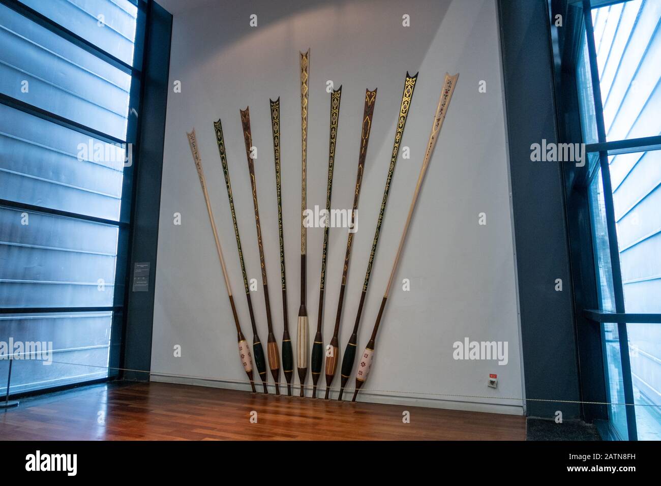 Istanbul, Turkey - Jan 12, 2020: Imperial Oars displayed for Exhibition ...