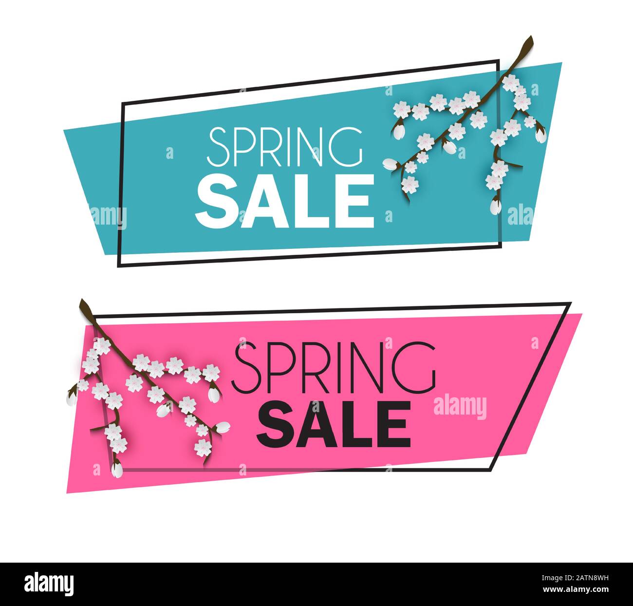 Abstract Spring Sale Background Template. Vector Illustration Stock ...