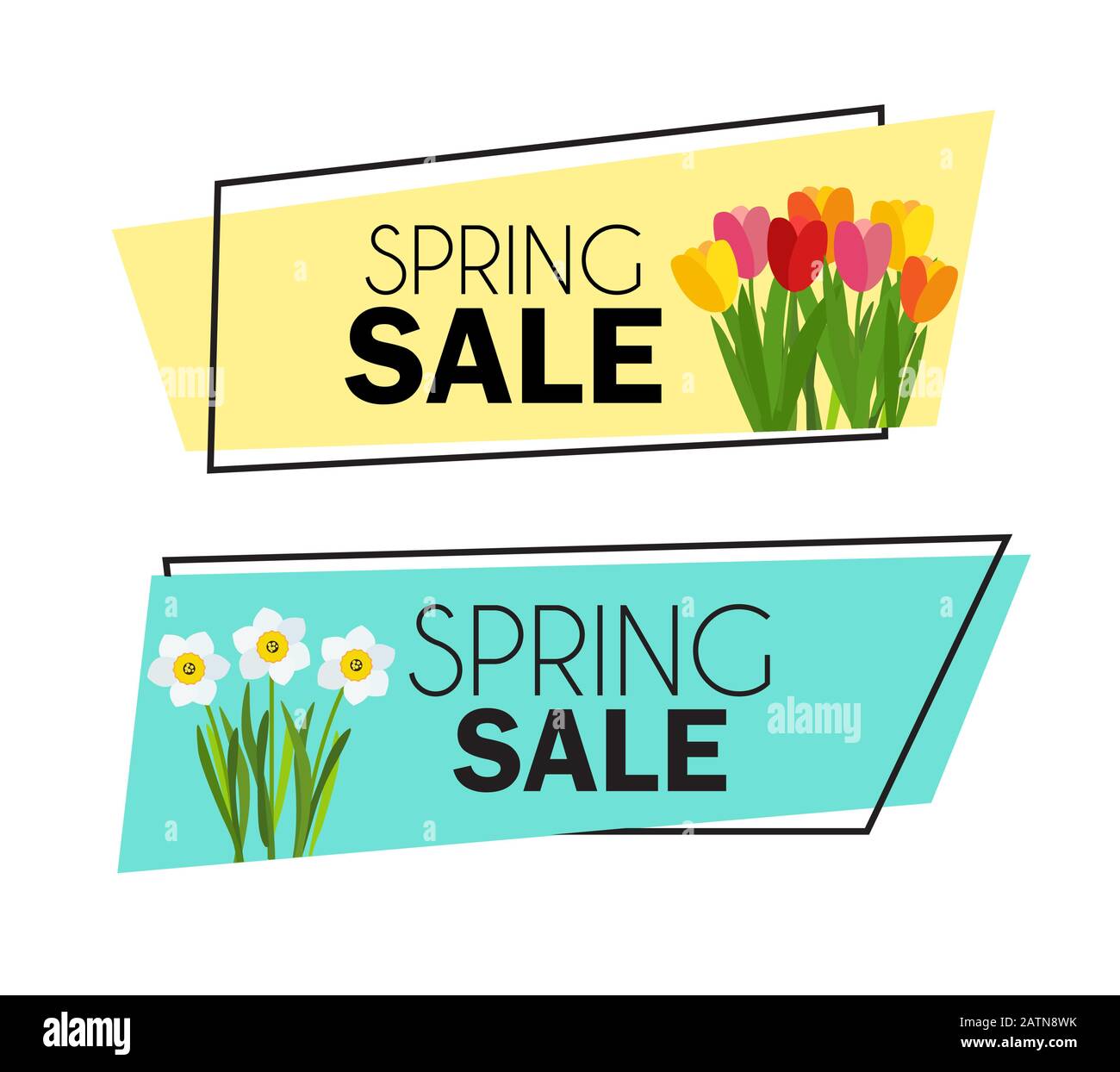 Abstract Spring Sale Background Template. Vector Illustration Stock ...