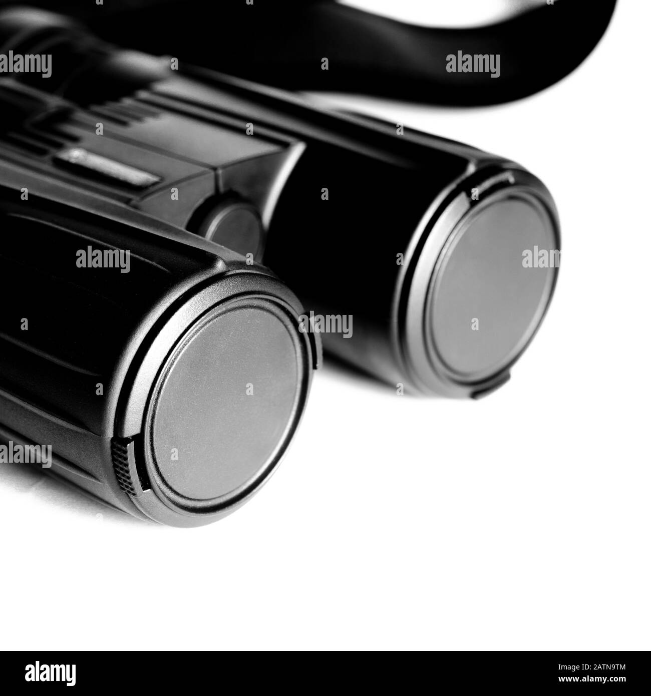 Magnifying binocular lenses Black and White Stock Photos & Images - Alamy