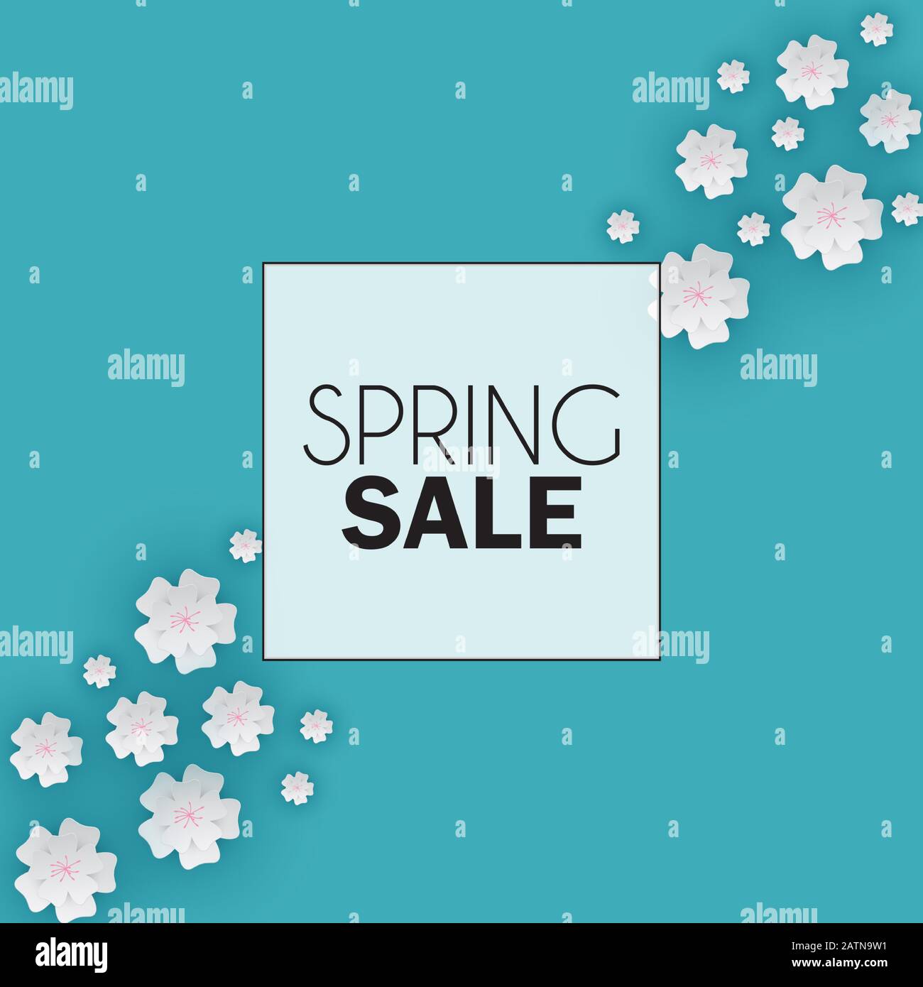 Abstract Spring Sale Background Template. Vector Illustration Stock ...