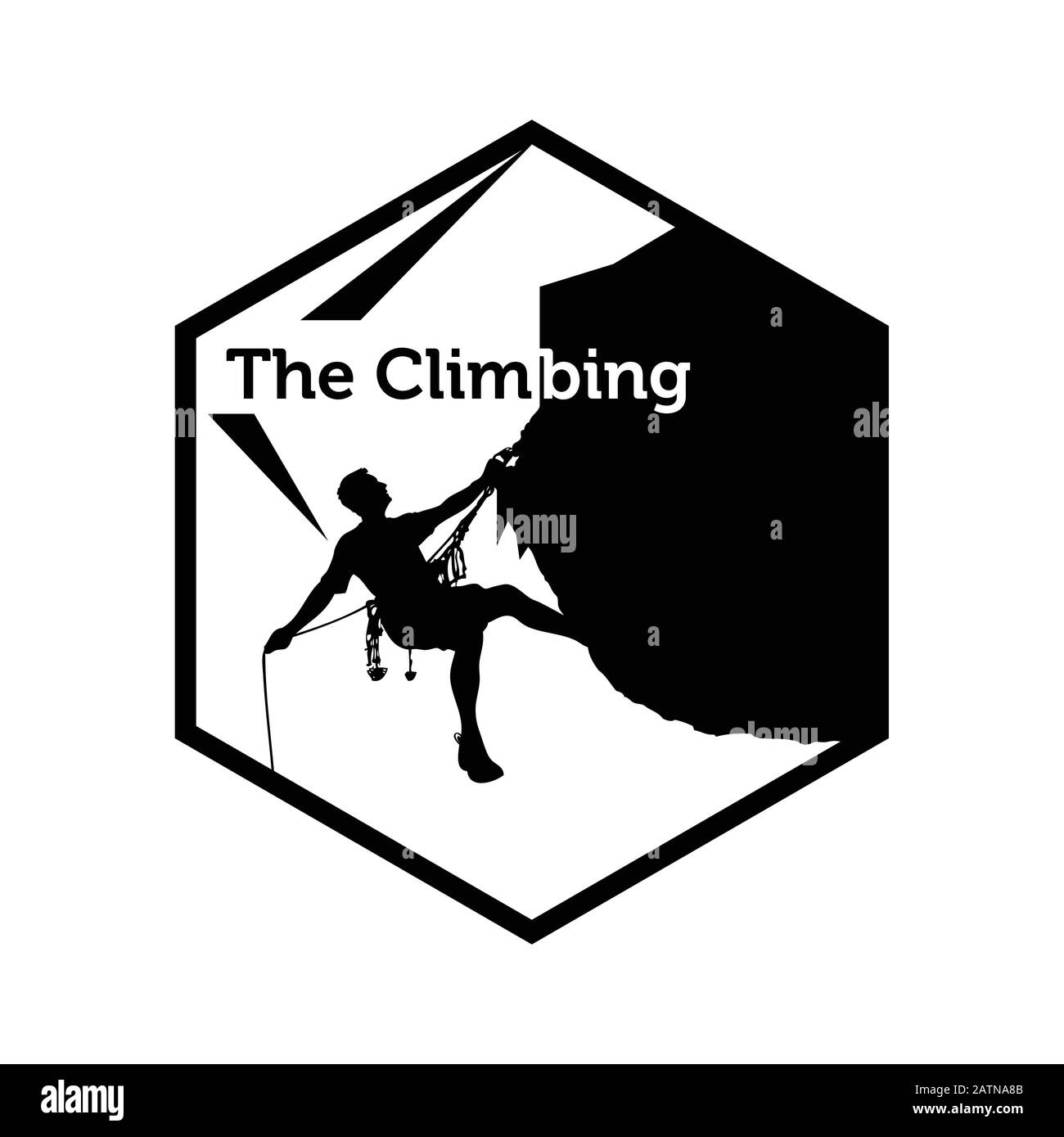 Help rock climbing Stock Vector Images - Alamy