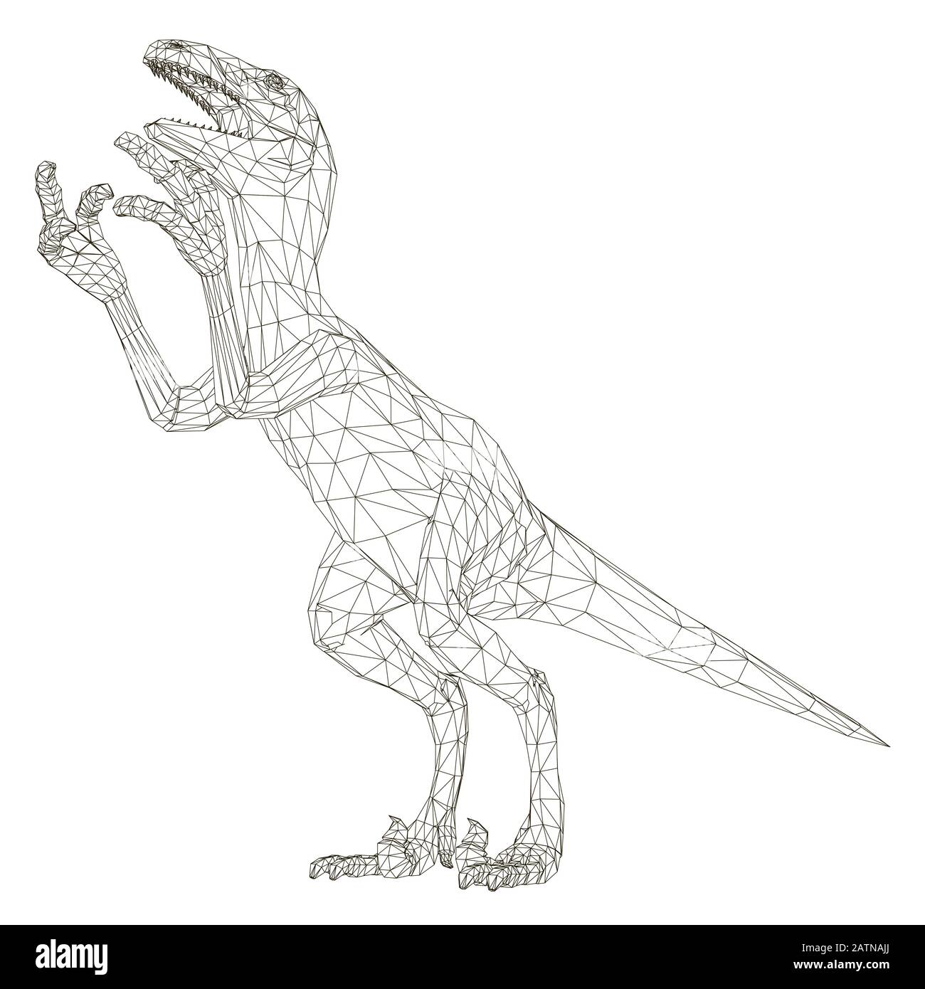 Side view tyrannosaurus rex dinosaur Cut Out Stock Images & Pictures ...