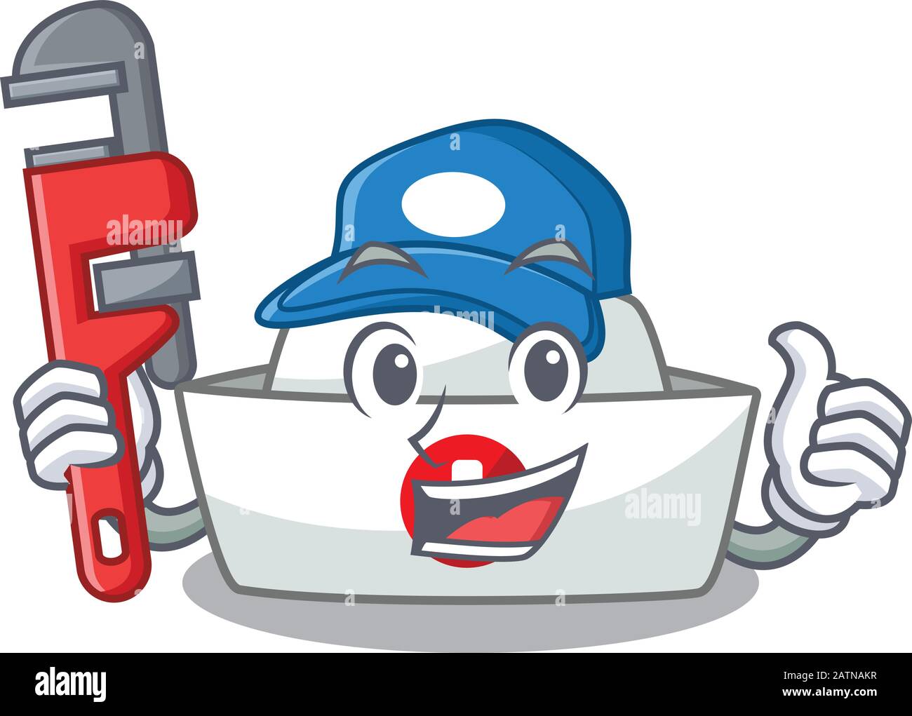 Cool Plumber nurse hat on mascot picture style Stock Vector Image & Art ...