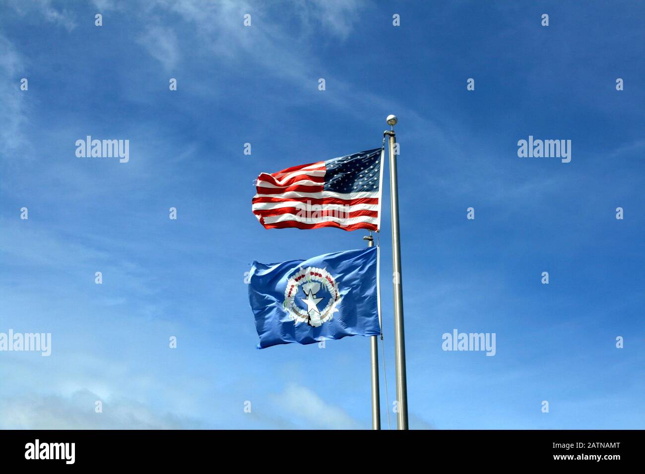 Saipan flag hi-res stock photography and images - Alamy