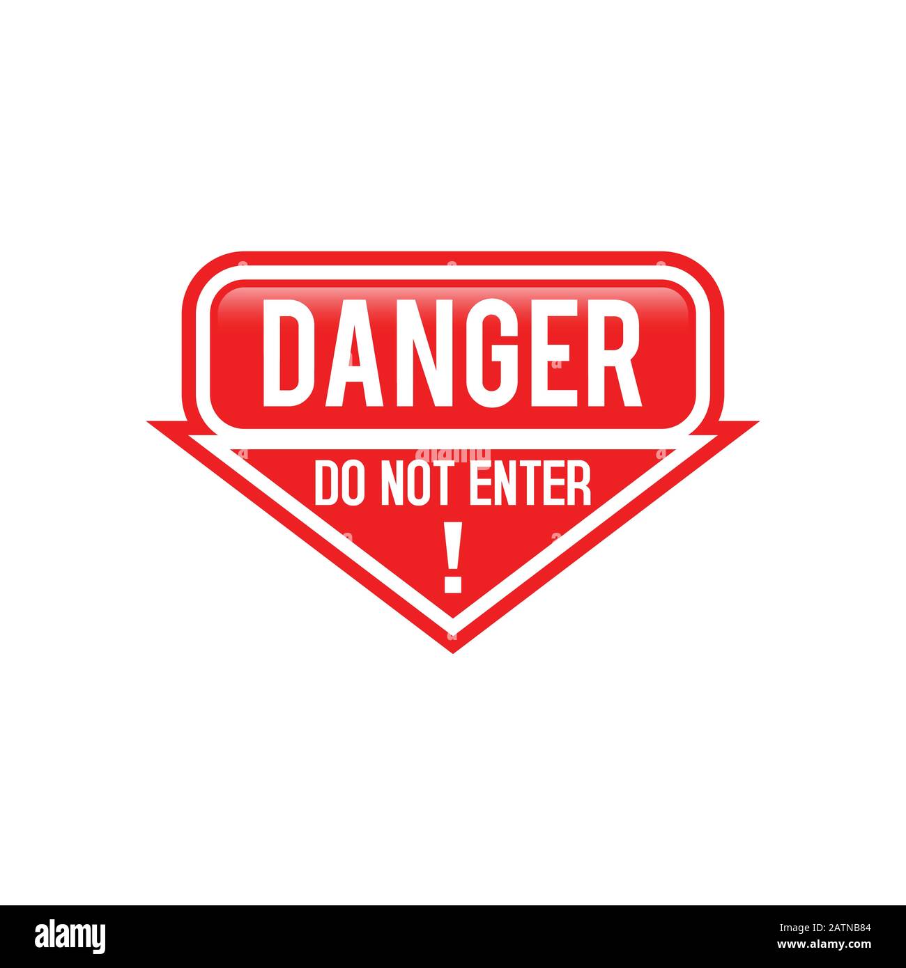 Caution ban symbol direction sign. Warning stop sign for traffic ...