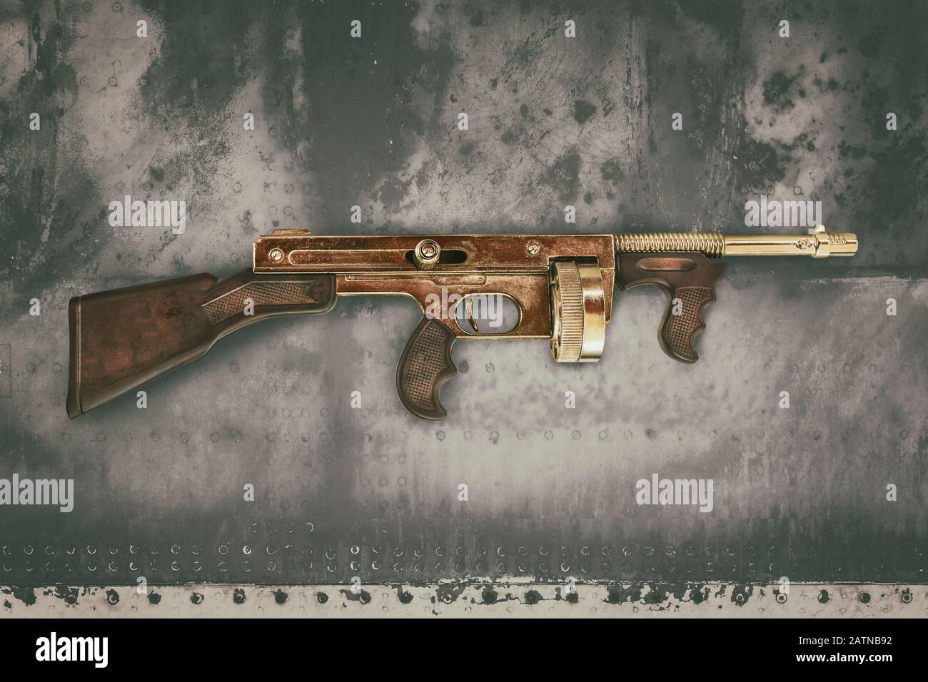 John Dillinger Tommy Gun Gold