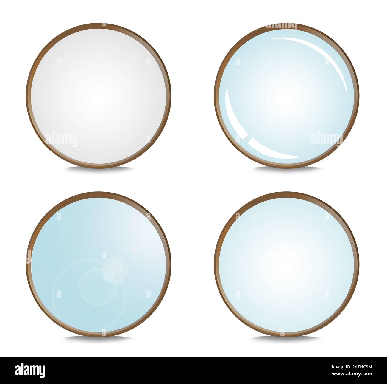 four optical filter isolated on white background Stock Photo - Alamy