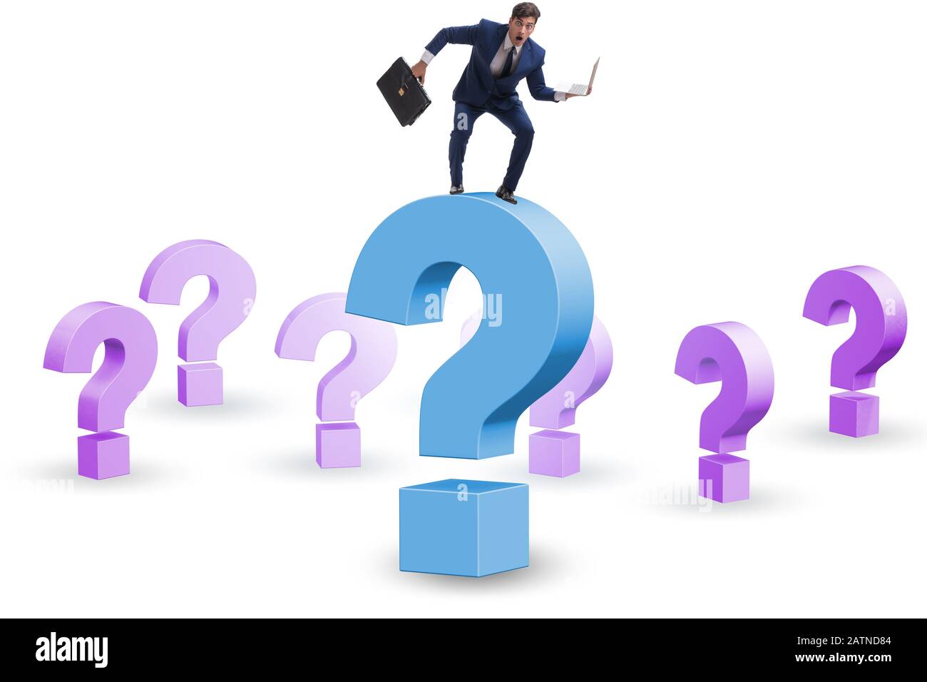 The concept of question and uncertainty Stock Photo - Alamy