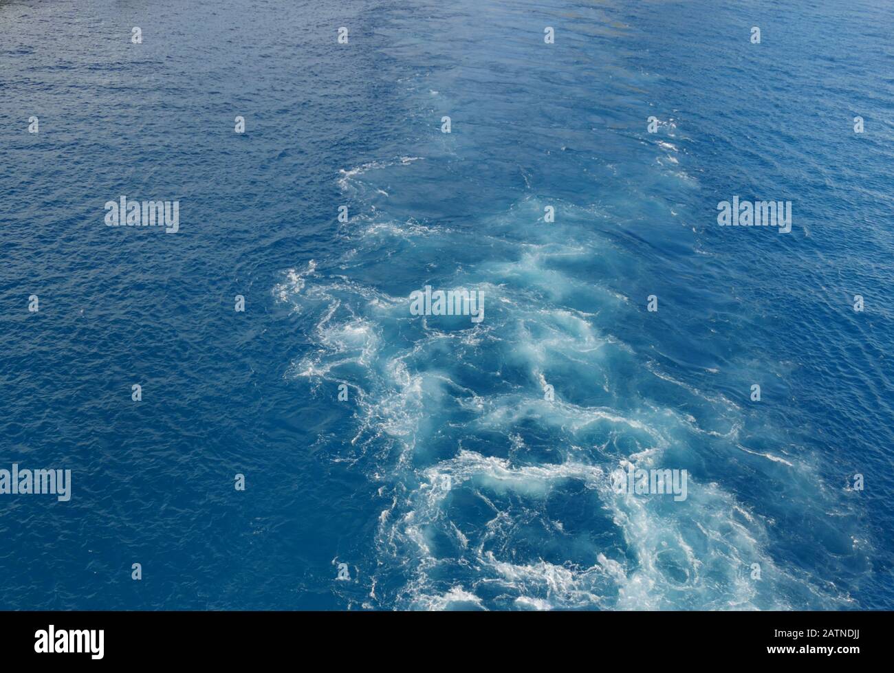 Ripples of water created by a ship's propeller Stock Photo - Alamy