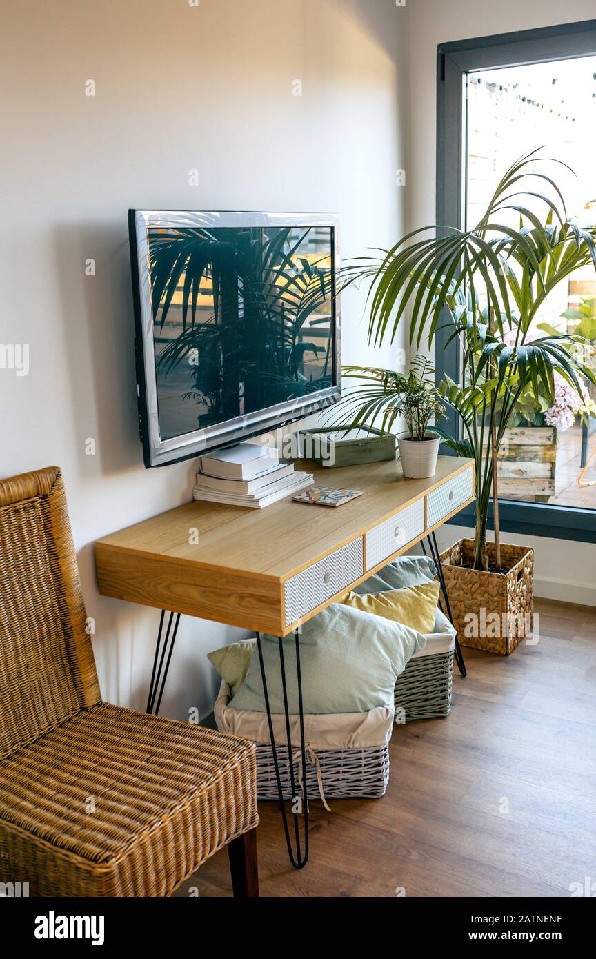 Interior of informal office hall Stock Photo - Alamy