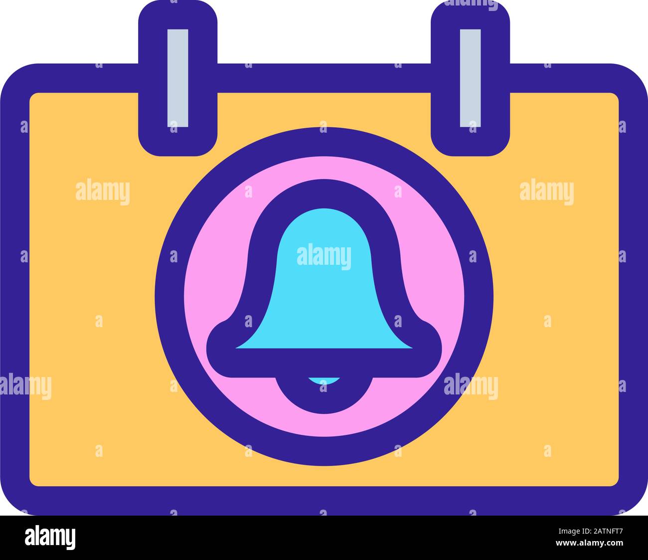 reminder icon vector. Isolated contour symbol illustration Stock Vector ...