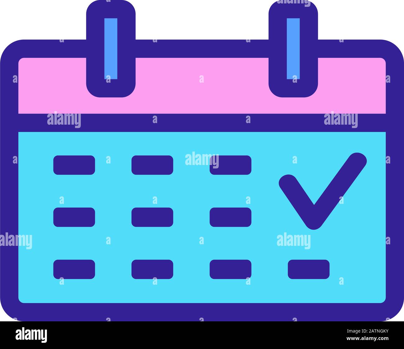 reminder icon vector. Isolated contour symbol illustration Stock Vector ...