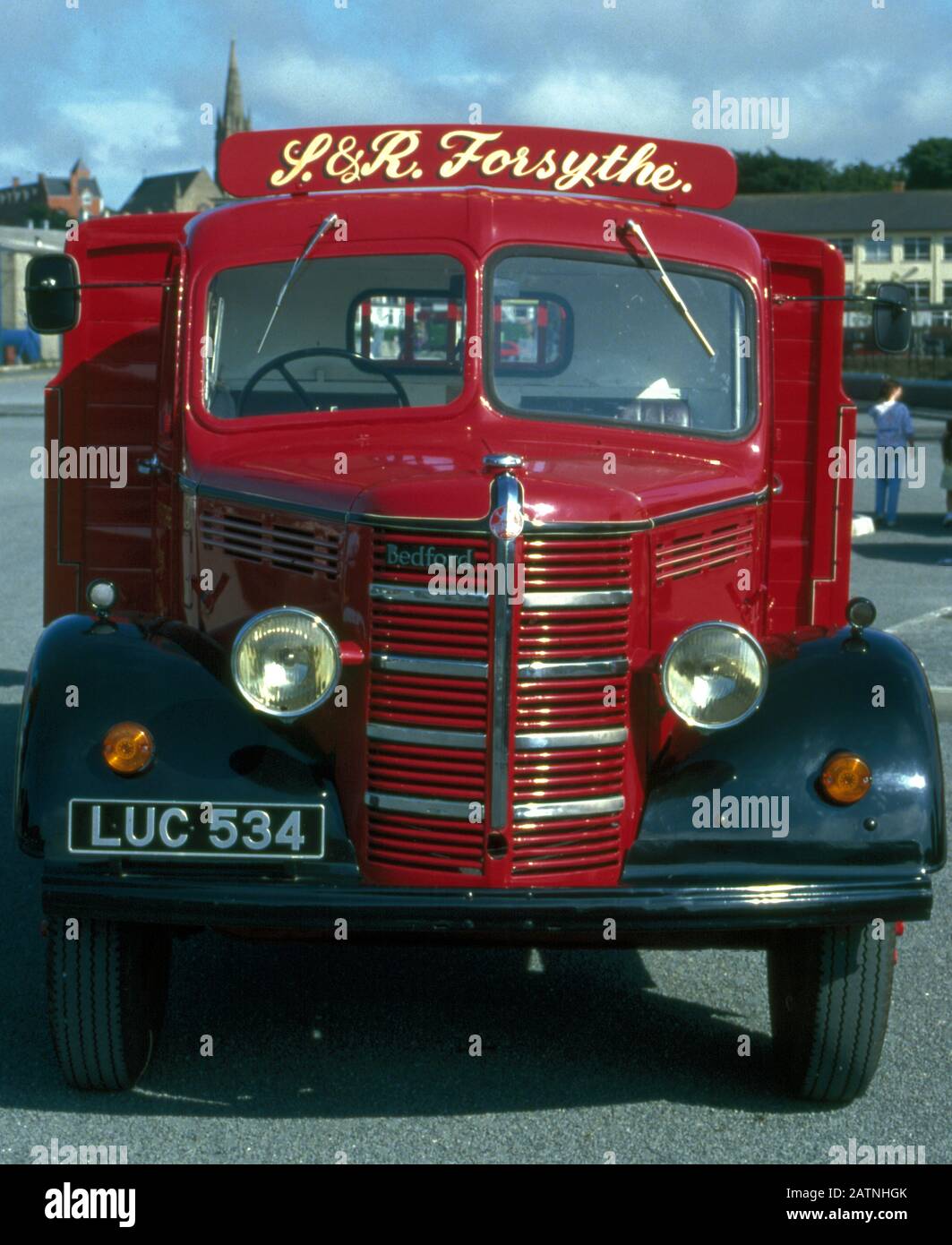 Vintage transport from Northern Ireland. Red Bus, Green Bus Stock Photo ...
