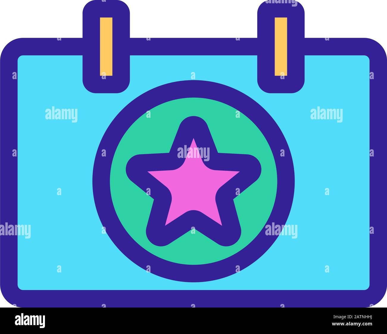 reminder icon vector. Isolated contour symbol illustration Stock Vector ...