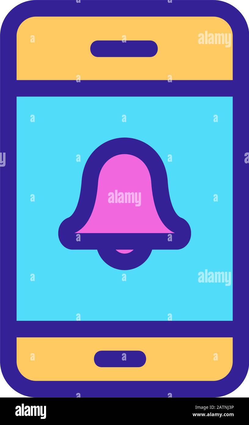 reminder icon vector. Isolated contour symbol illustration Stock Vector ...