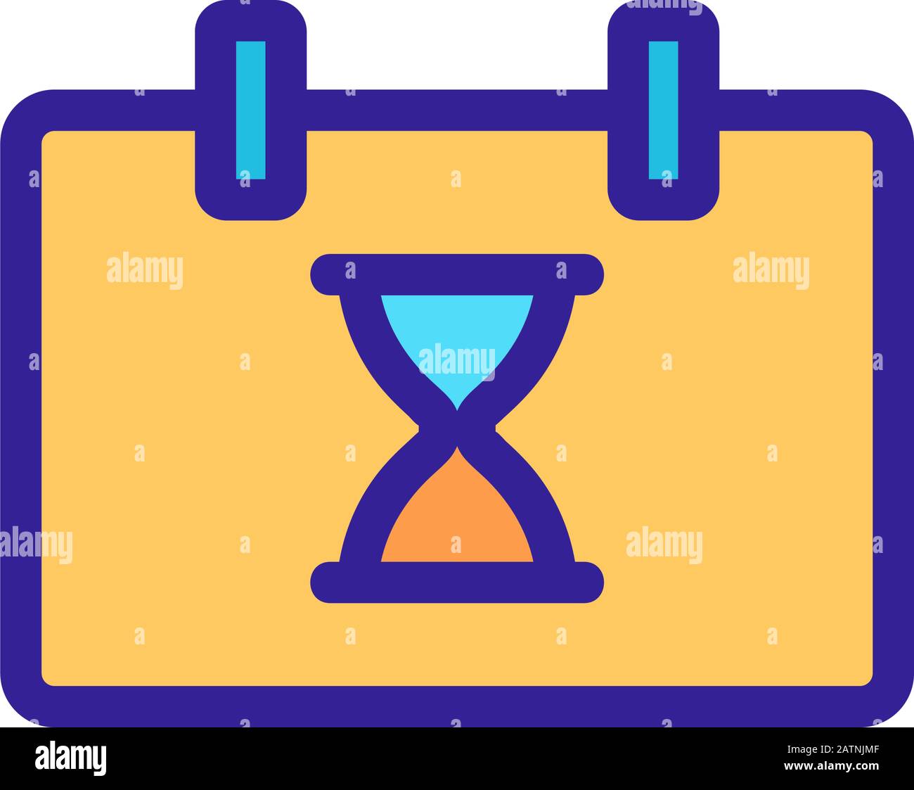 reminder icon vector. Isolated contour symbol illustration Stock Vector ...