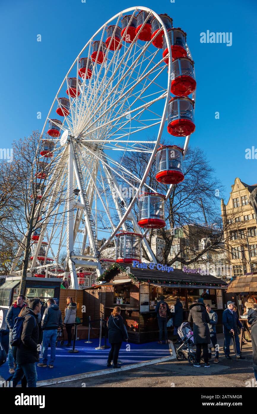 The Big Wheel in East Princes Street Gardens, Edinburgh, Scotland ...