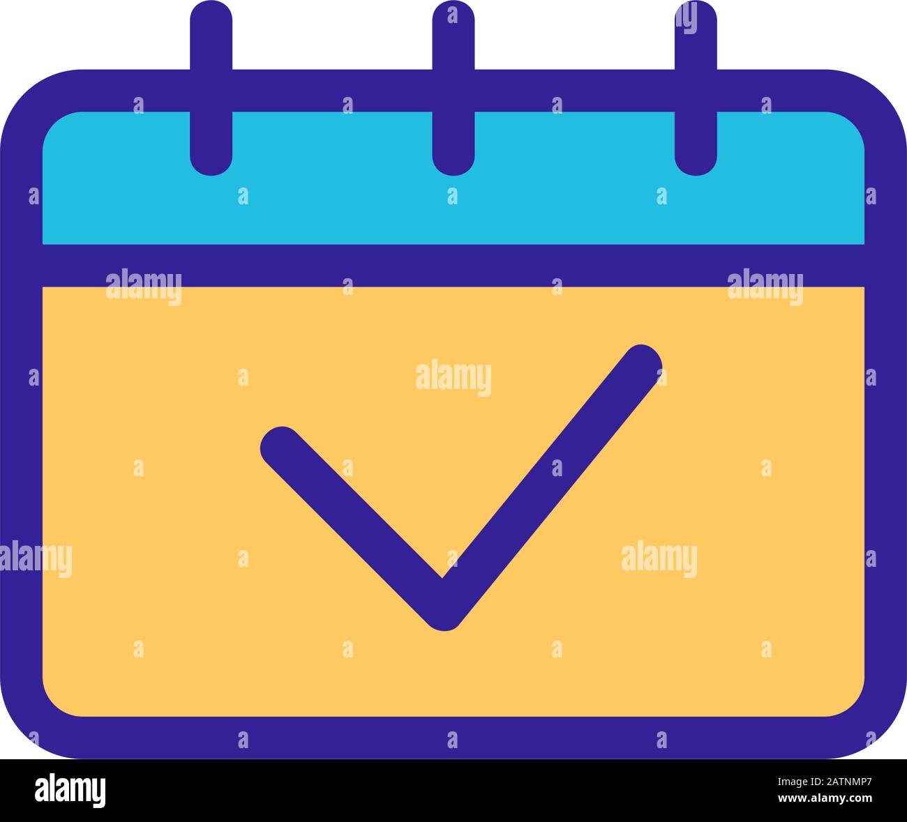 reminder icon vector. Isolated contour symbol illustration Stock Vector ...