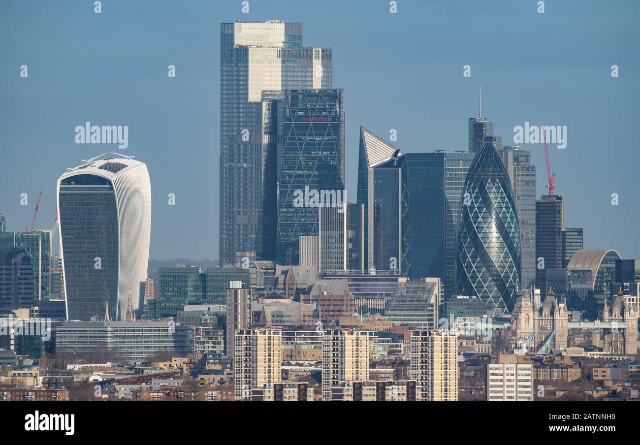 General view showing from left tower 42 hi-res stock photography and ...