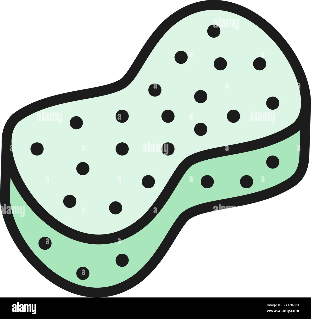 Vector bath sponge flat color line icon Stock Vector Image & Art - Alamy