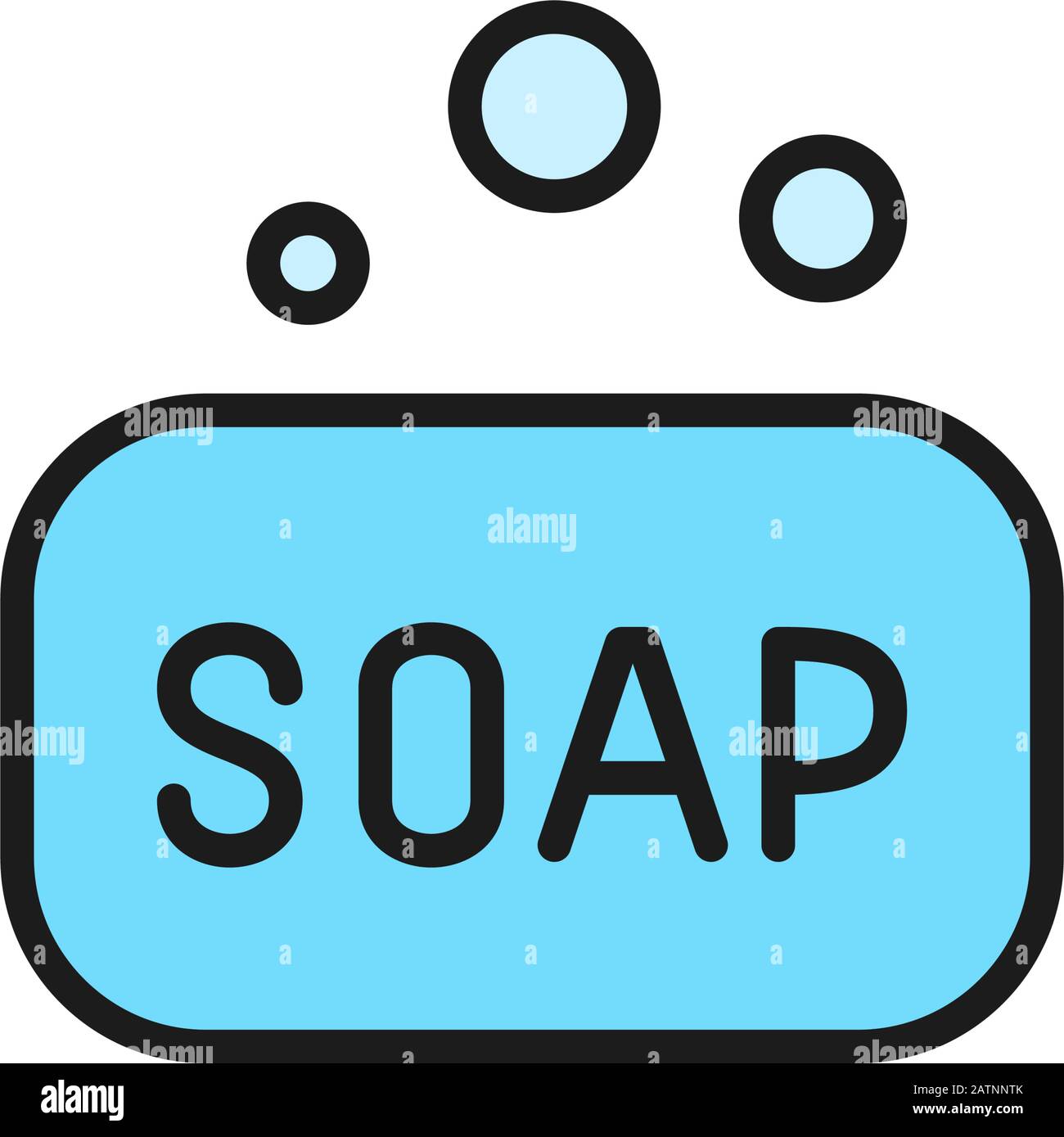 Soap bar hygiene color Stock Vector Images - Alamy