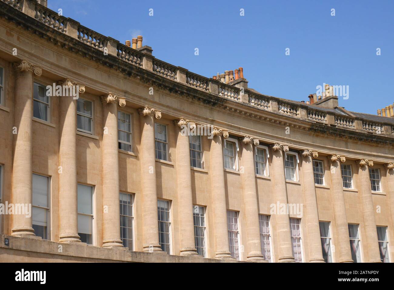 Georgian era Royal Crescent, Bath, England, United Kingdom Stock Photo ...