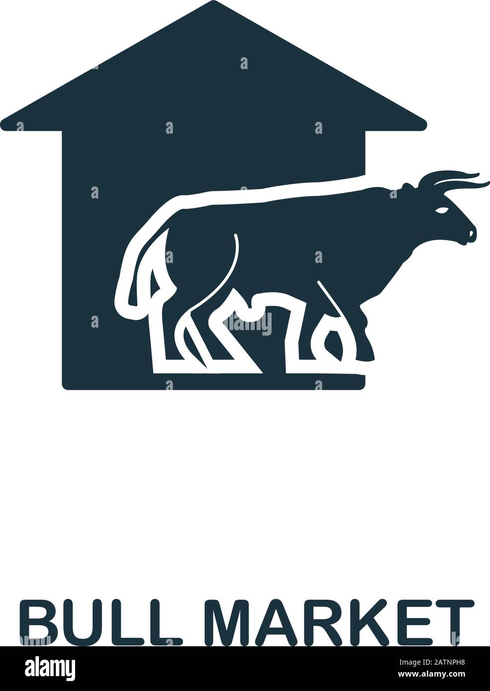 Bull Market icon. Creative element design from stock market icons ...