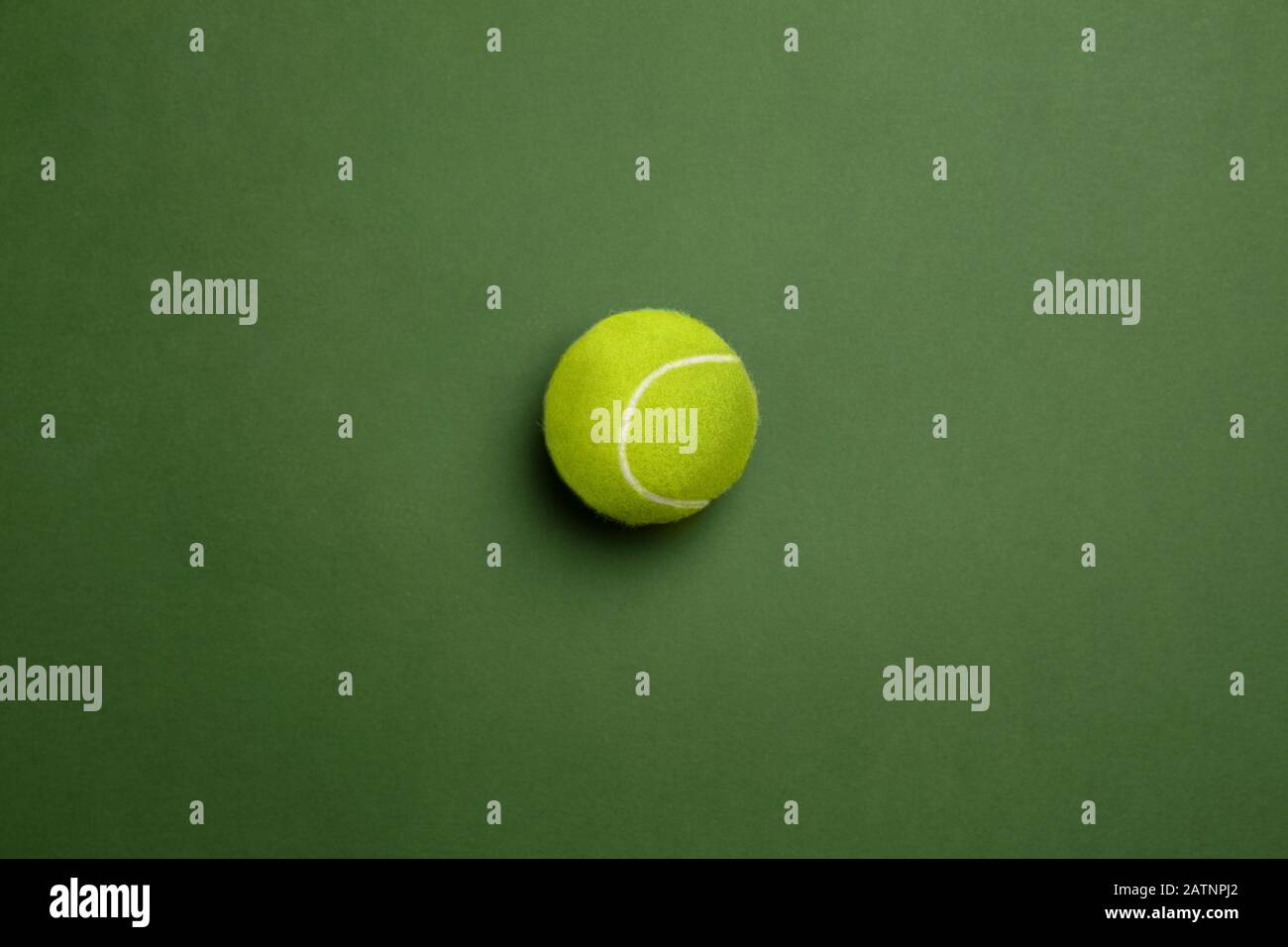 Bright green tennis ball. Professional sport equipment isolated on ...