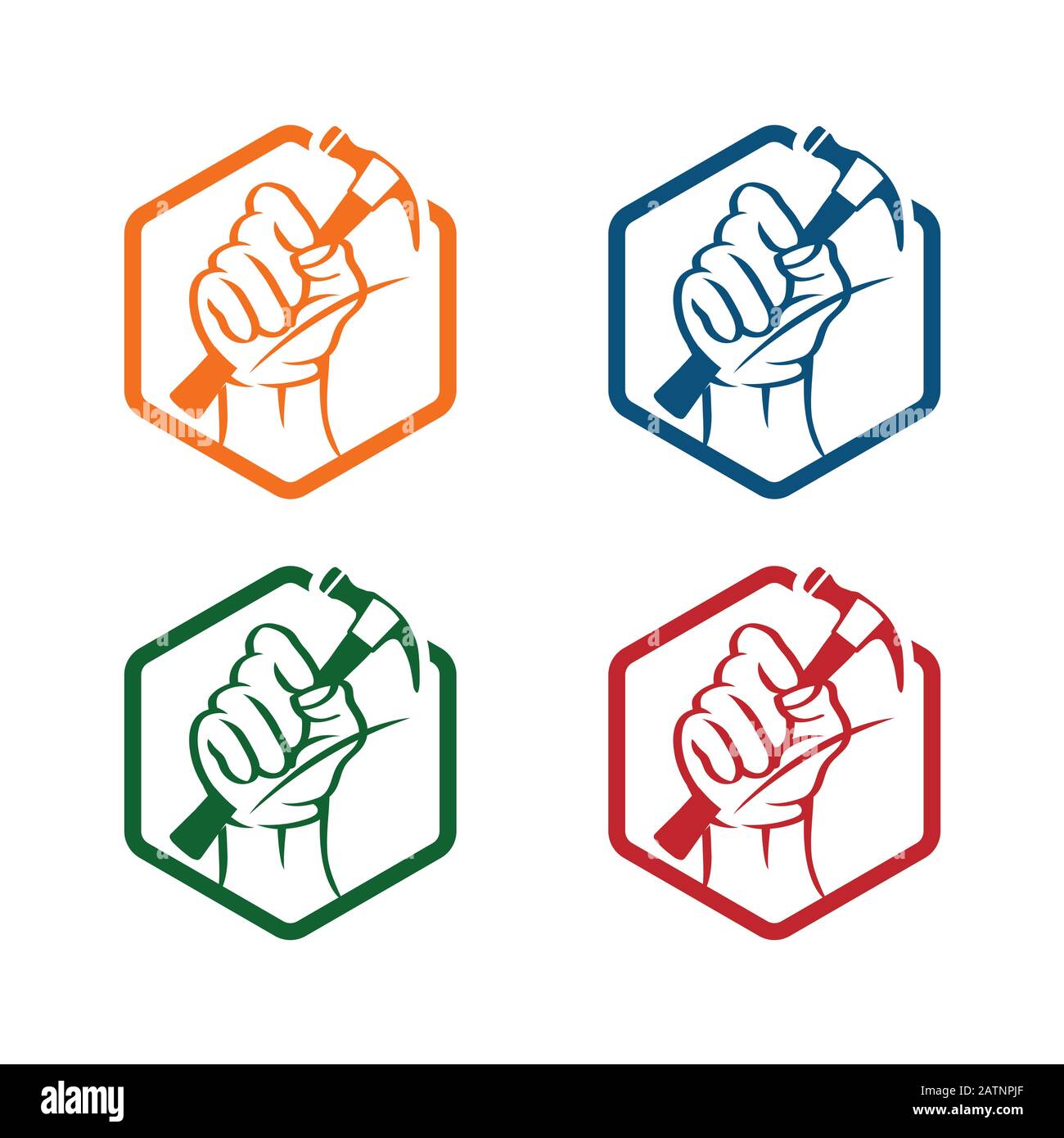 Hand pictogram black empty Stock Vector Images - Alamy