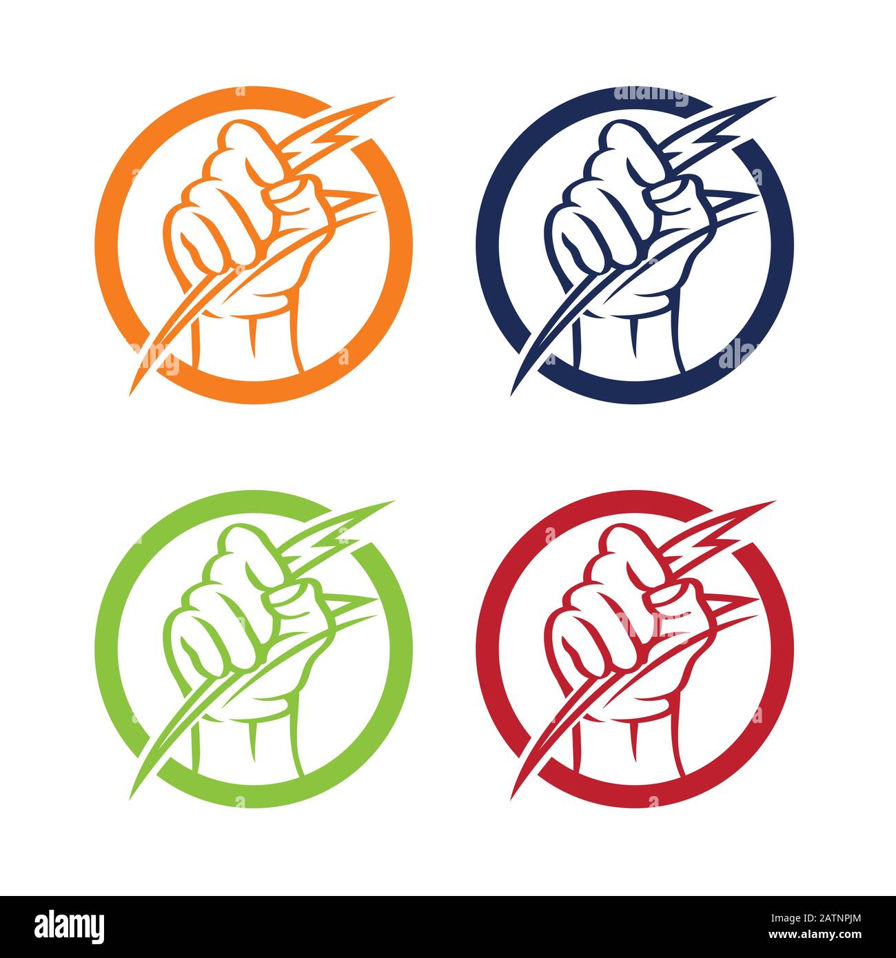 Woman lightning background Stock Vector Images - Alamy