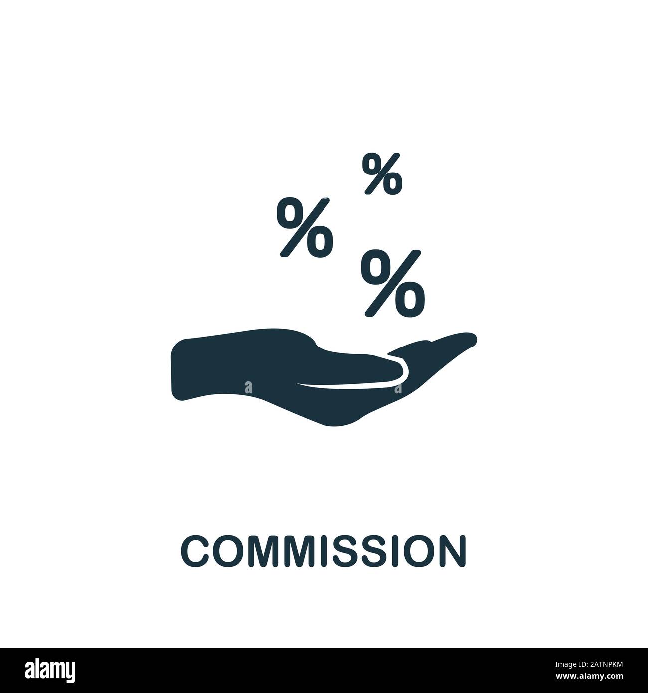 Commission icon. Creative element design from stock market icons ...
