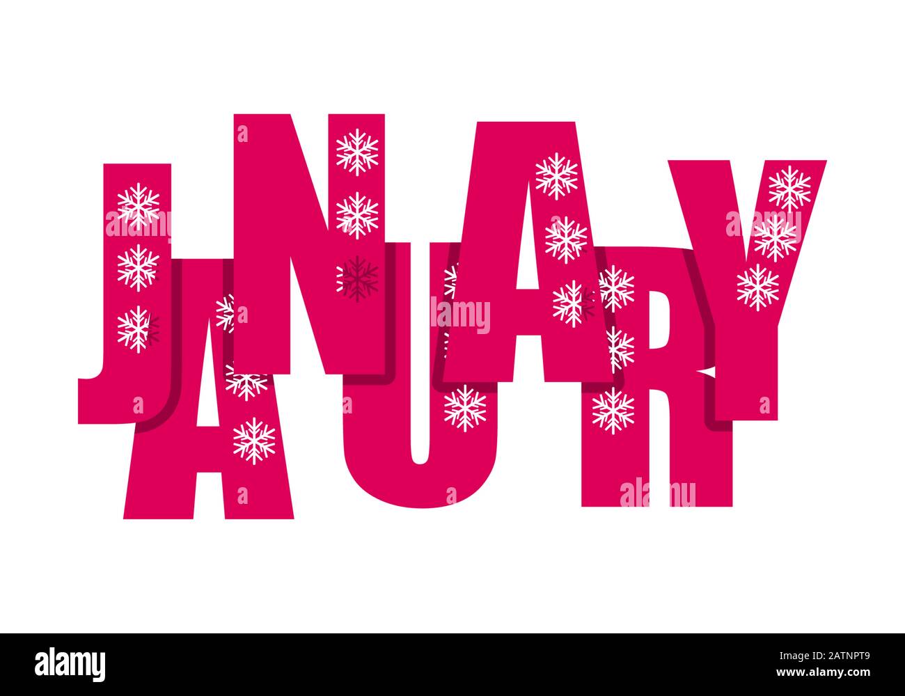 January month name Stock Vector Image & Art - Alamy