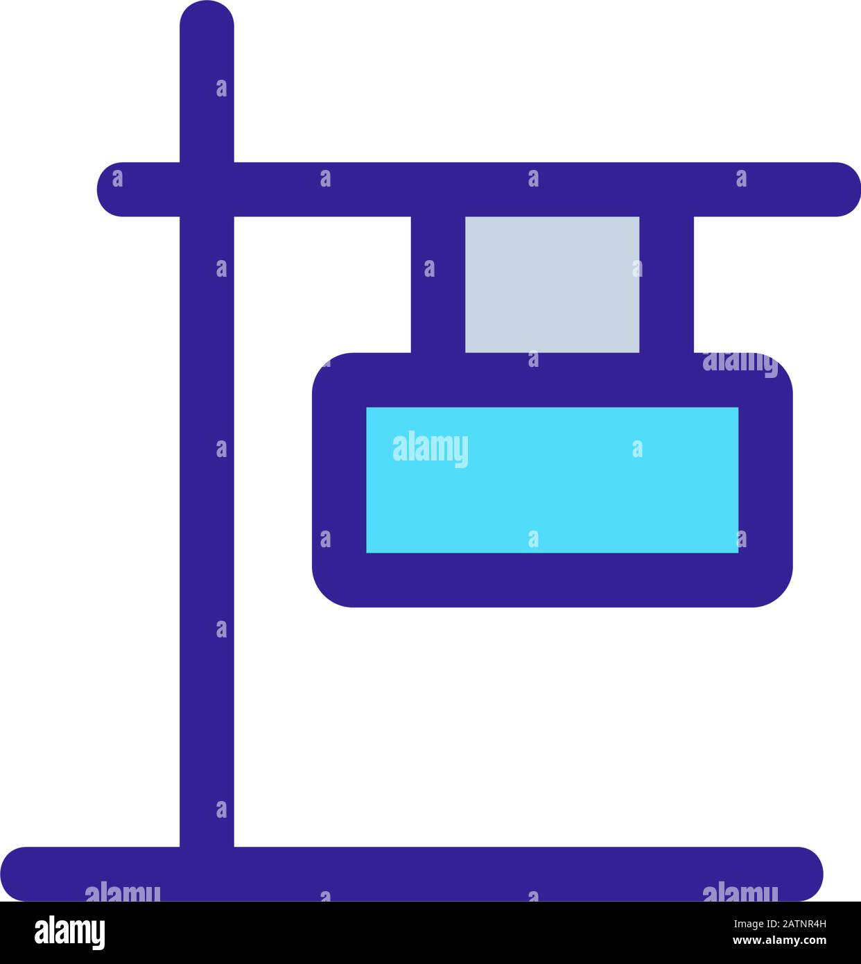 Sign icon vector. Isolated contour symbol illustration Stock Vector ...