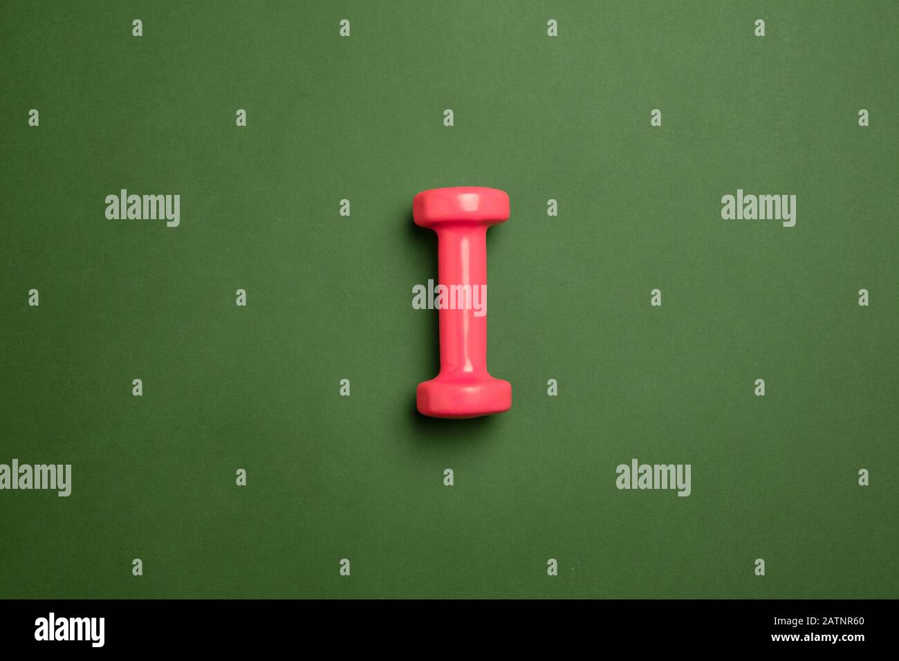 Bright pink fitness, bodybuilding weights. Professional sport equipment ...